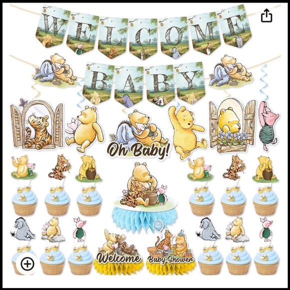 Party Supplies | Vintage Winnie The Pooh Party Decor Pack | Poshmark